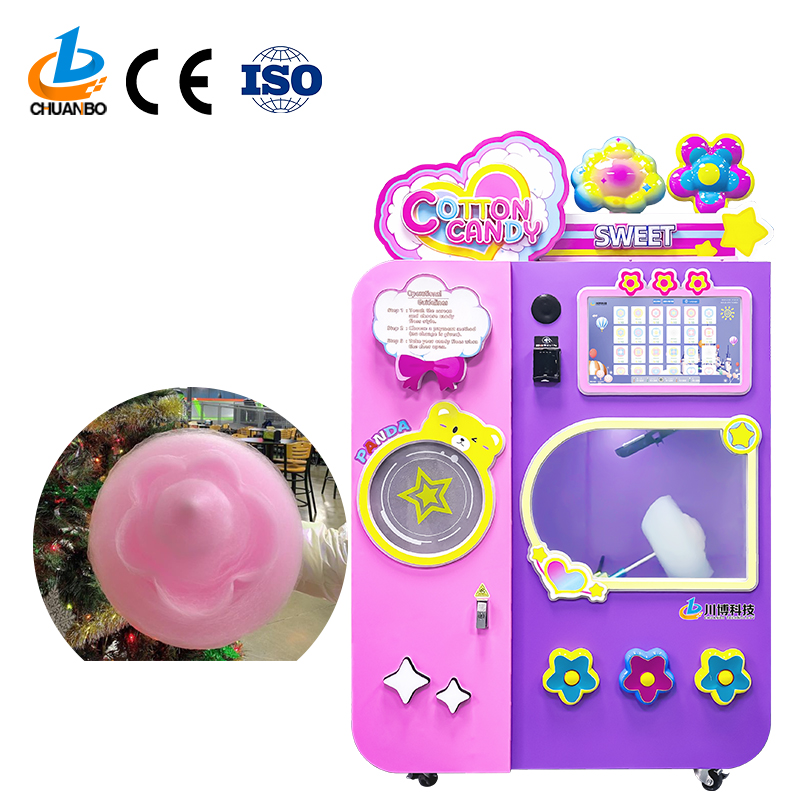 CB525H Guangzhou Manufacture Automatic Cotton Candy Vending Machine ...